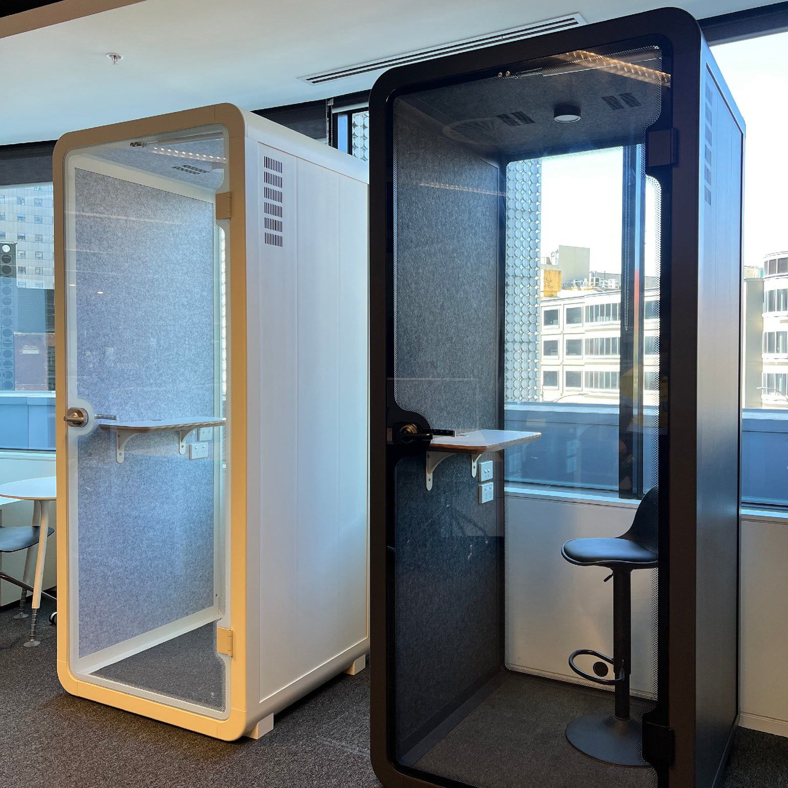 Silent Phone Booth Small Black | Humble Office
