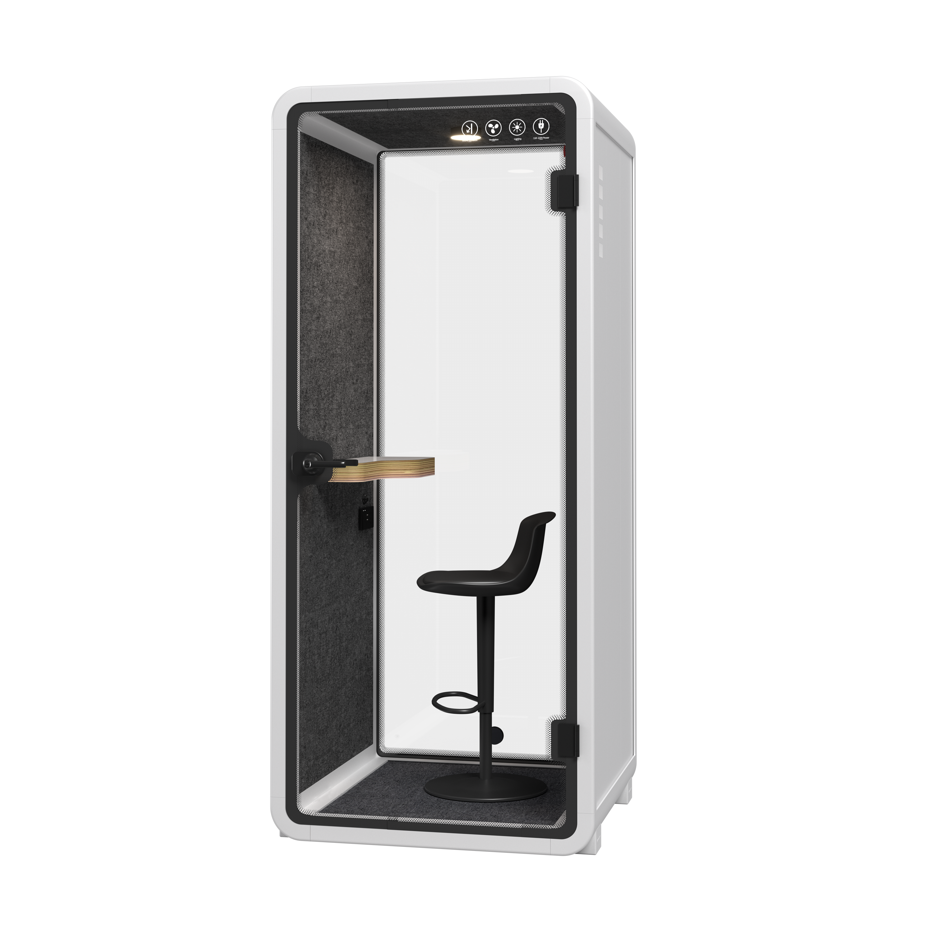 Silent Phone Booth Small White | Humble Office